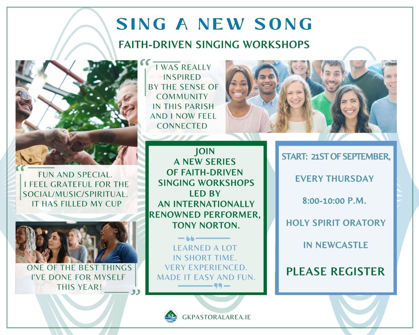 SING A NEW SONG - a new series of faith-driven singing workshops ...