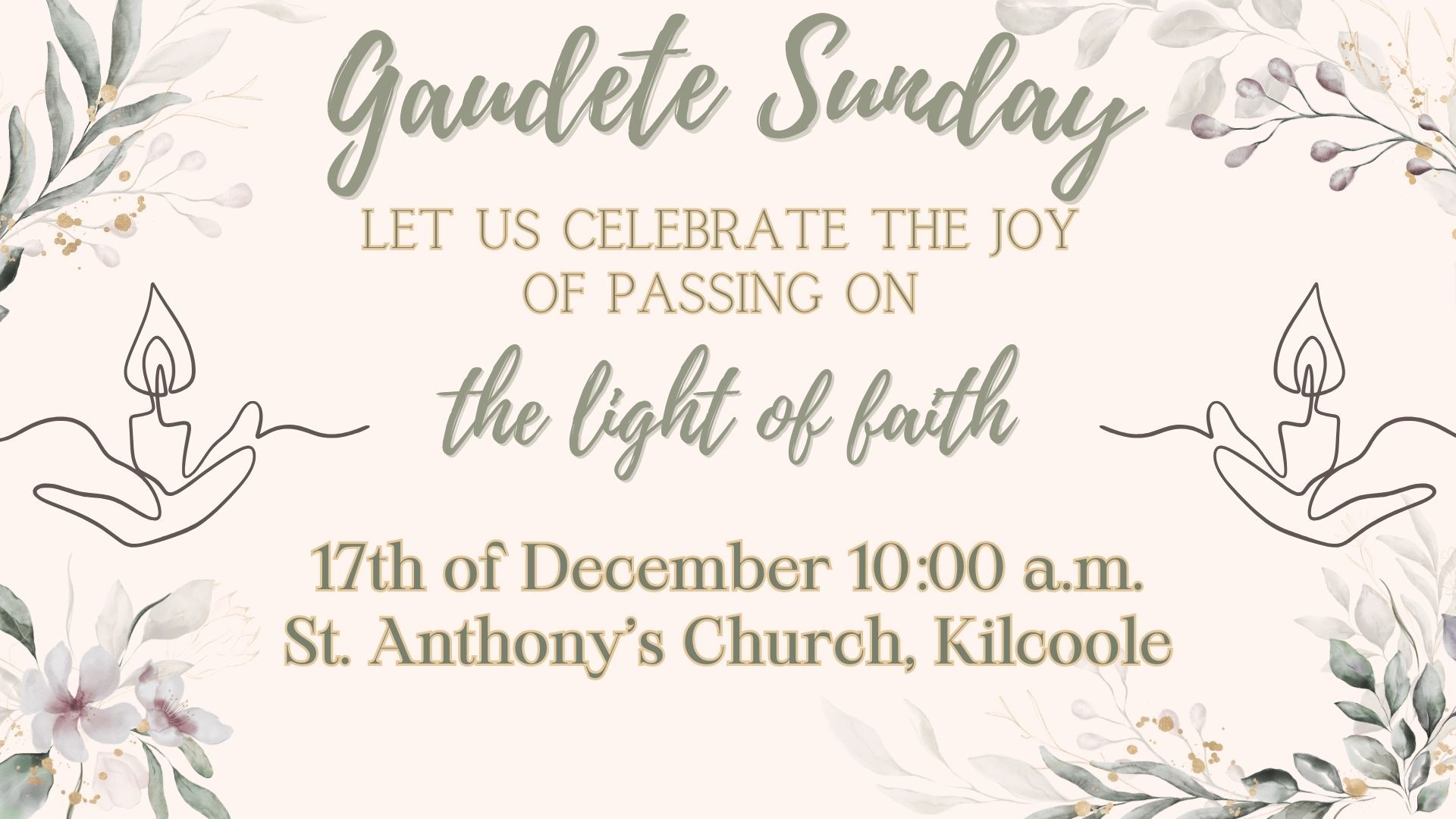 The joy of passing on the flame of faith - Greystones and Kilquade ...