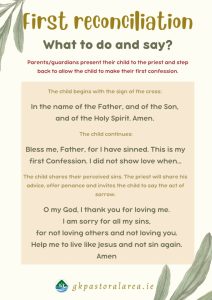 Greystones and Kilquade Pastoral Area - First Reconciliation Preparation