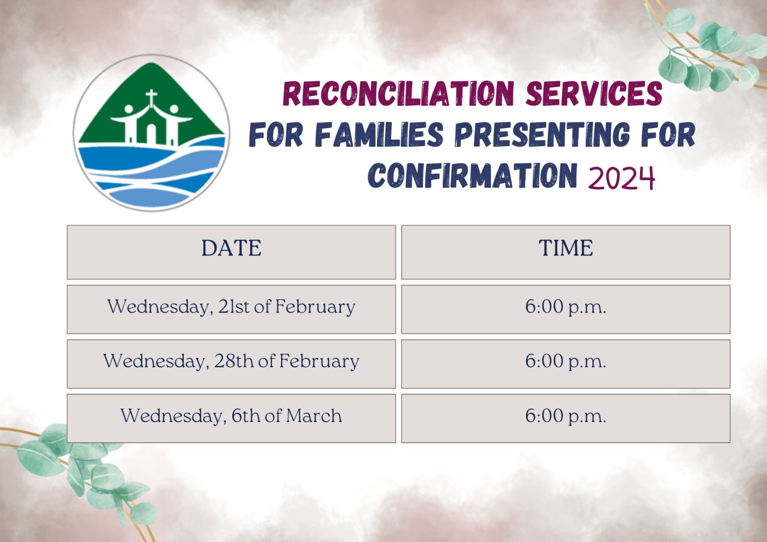 Greystones and Kilquade Pastoral Area - Reconciliation service for ...