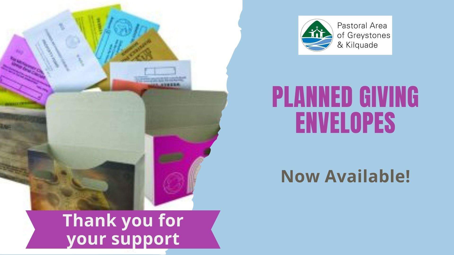 Planned Giving Envelopes - Greystones and Kilquade Pastoral Area