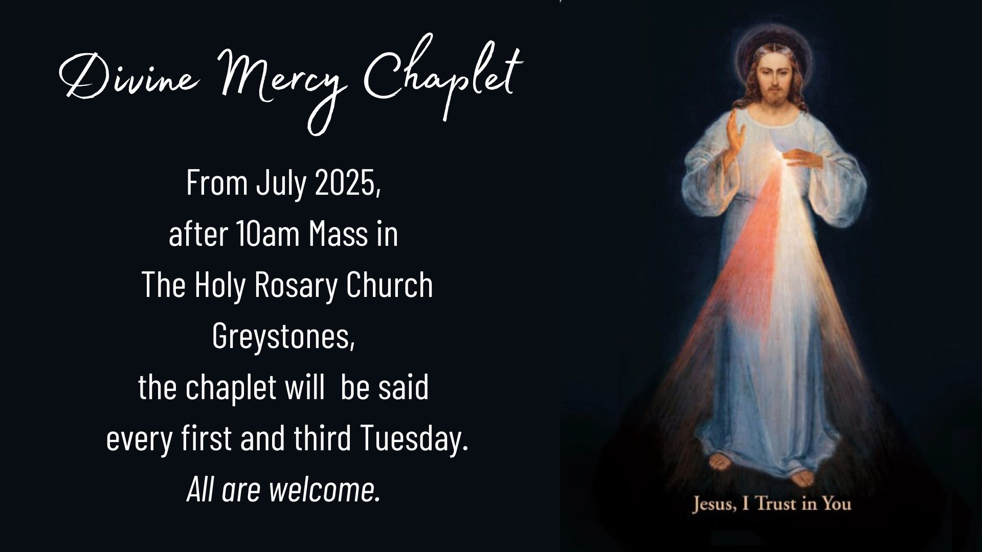 Divine Mercy Chaplet - Greystones and Kilquade Pastoral Area
